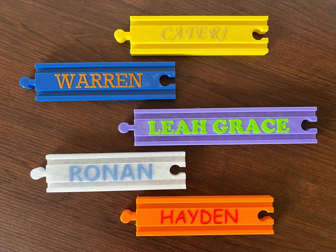 Toy Train Tracks- Personalized With Name, Letters, Numbers, Special ...