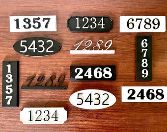 Custom House Numbers, Door Signs & Address Plaques - Etsy