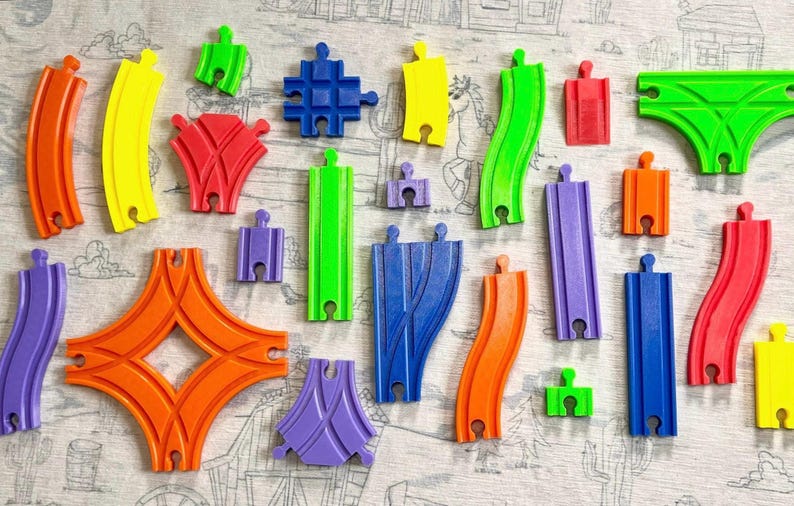 Toy Train Tracks - 3D Printed - Etsy