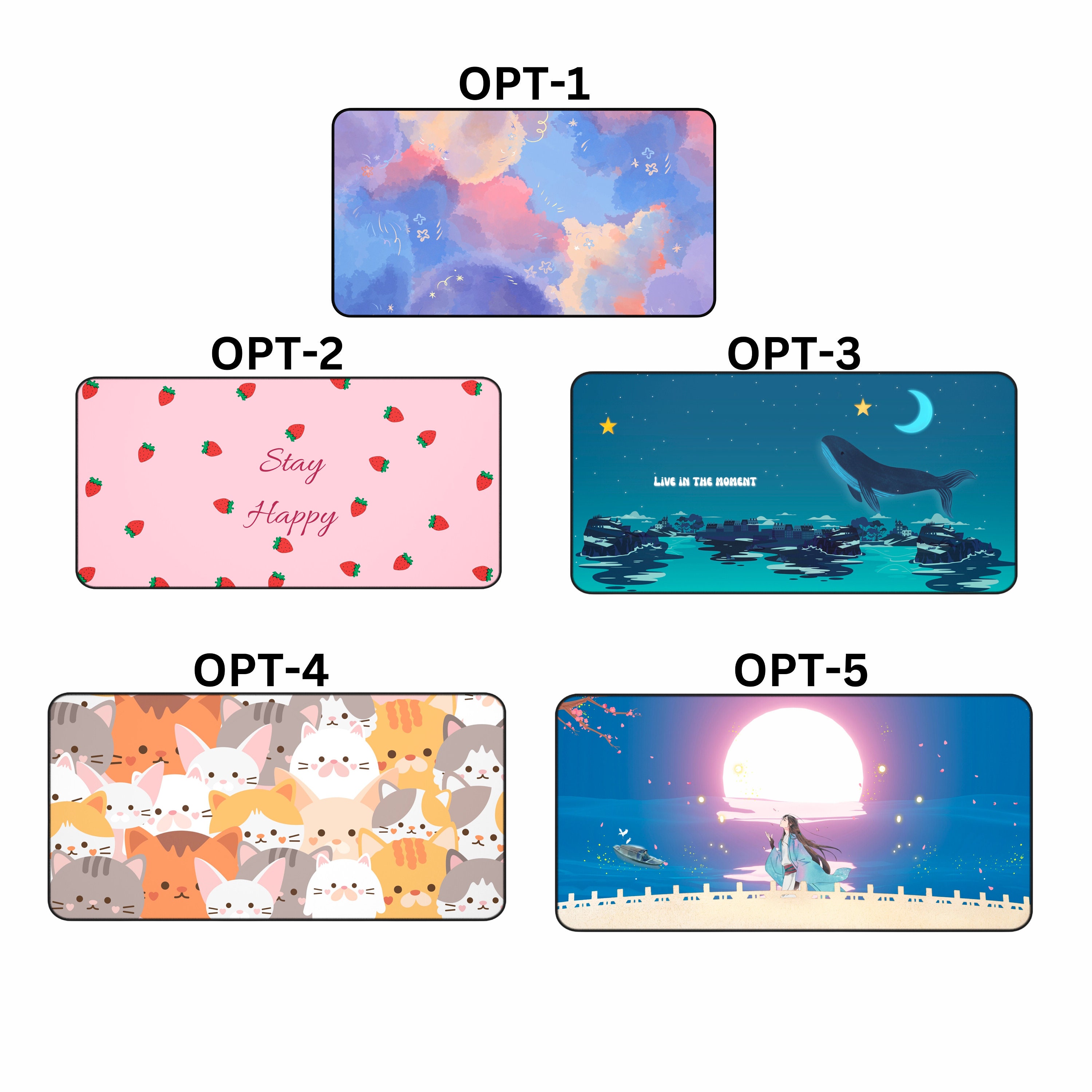 Large And Cute Desk Mat Desk Mat Kawaii Cute Mouse Pad Etsy