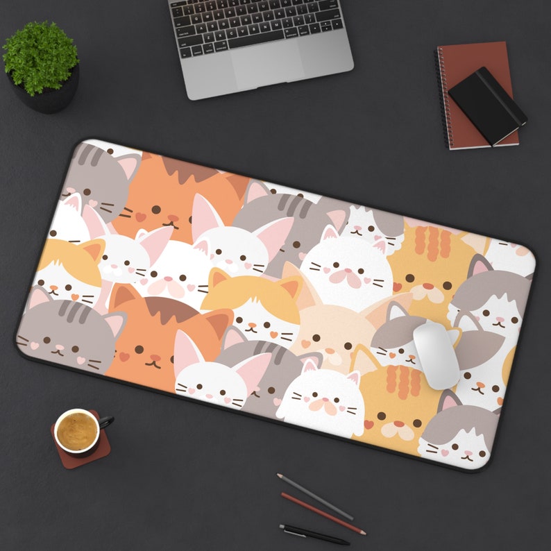 Large and Cute Desk Mat, Desk Mat Kawaii, Cute Mouse Pad - Etsy