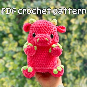 Crochet Chubby and Baby Dragon Plushie Pattern: Amigurumi Bundle (PDF ...