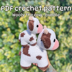 Wooly Cow Crochet Pattern: Large & Mini Plush Toy (digital Pattern) - Etsy
