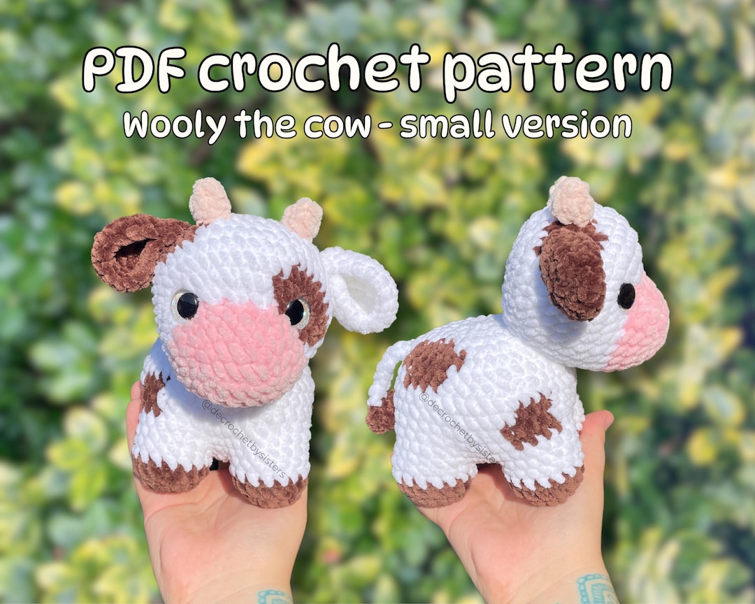 Wooly Cow Crochet Pattern: Mini Plush Toy (PDF Pattern) - Etsy