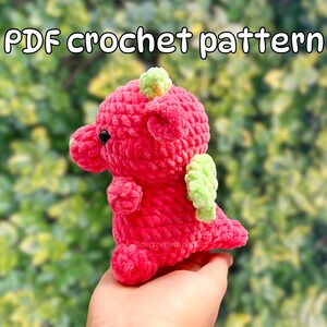 Crochet Chubby and Baby Dragon Plushie Pattern: Amigurumi Bundle (PDF ...