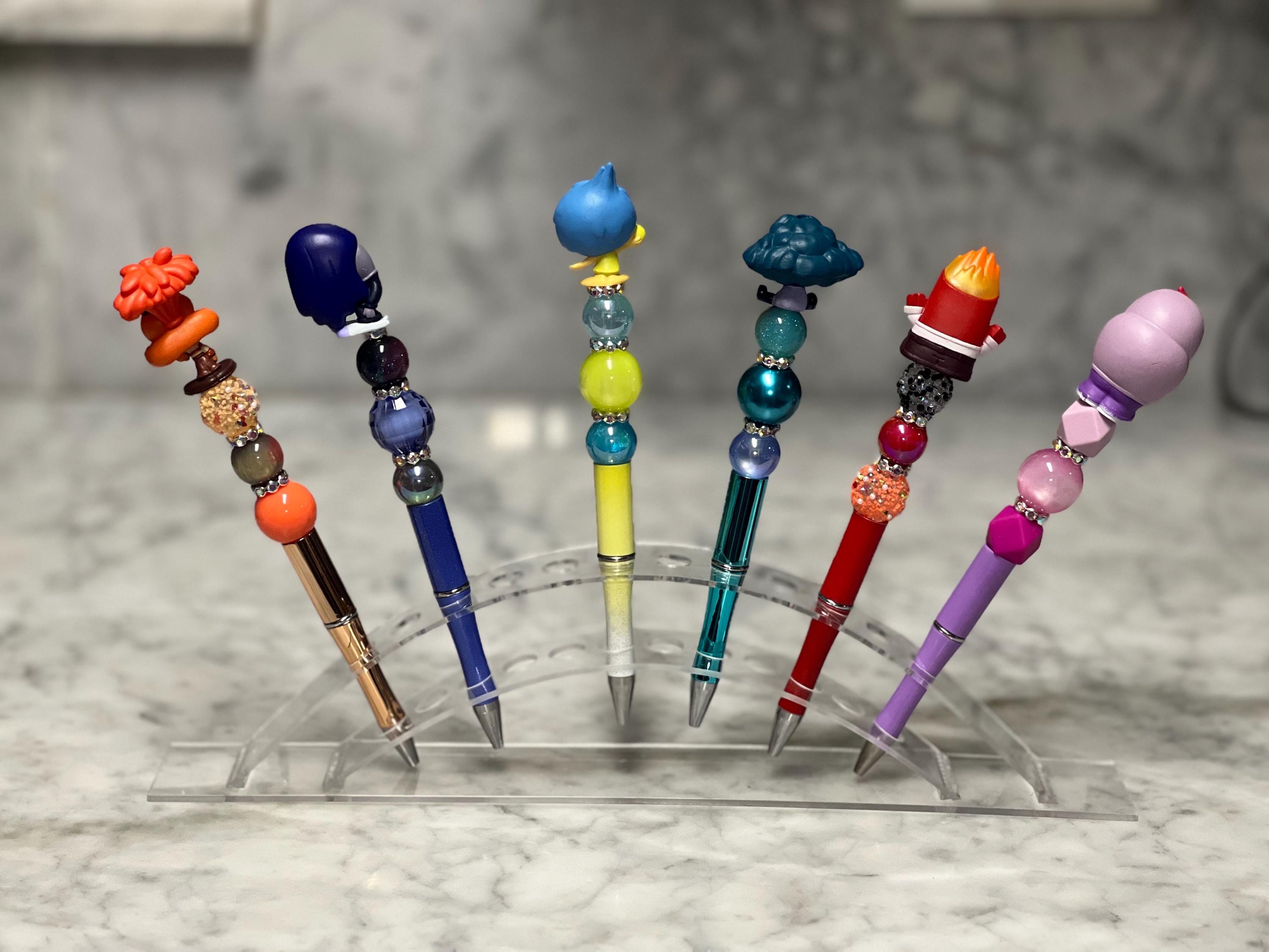 Inside Out Doorable Pens|inside Out Pen|disney Pen|beaded Pen - Etsy