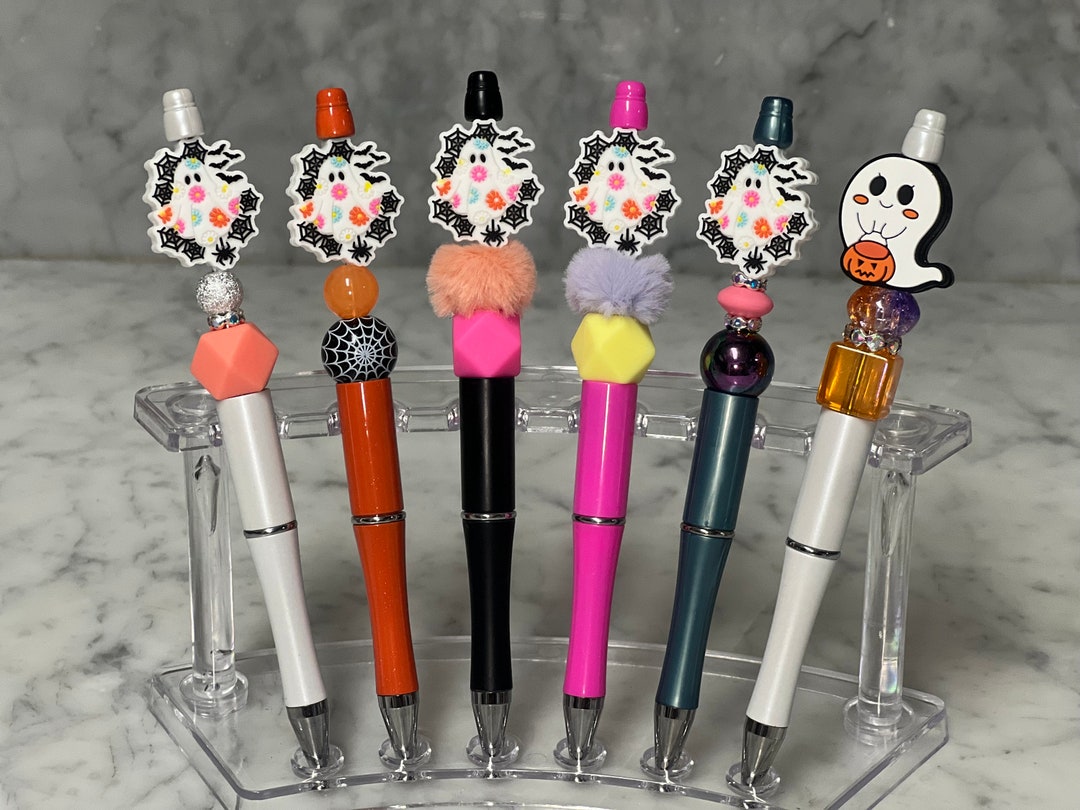 Halloween Pens, Halloween Beaded Pens, Ghost Pen, Gnome Pen, Hocus ...