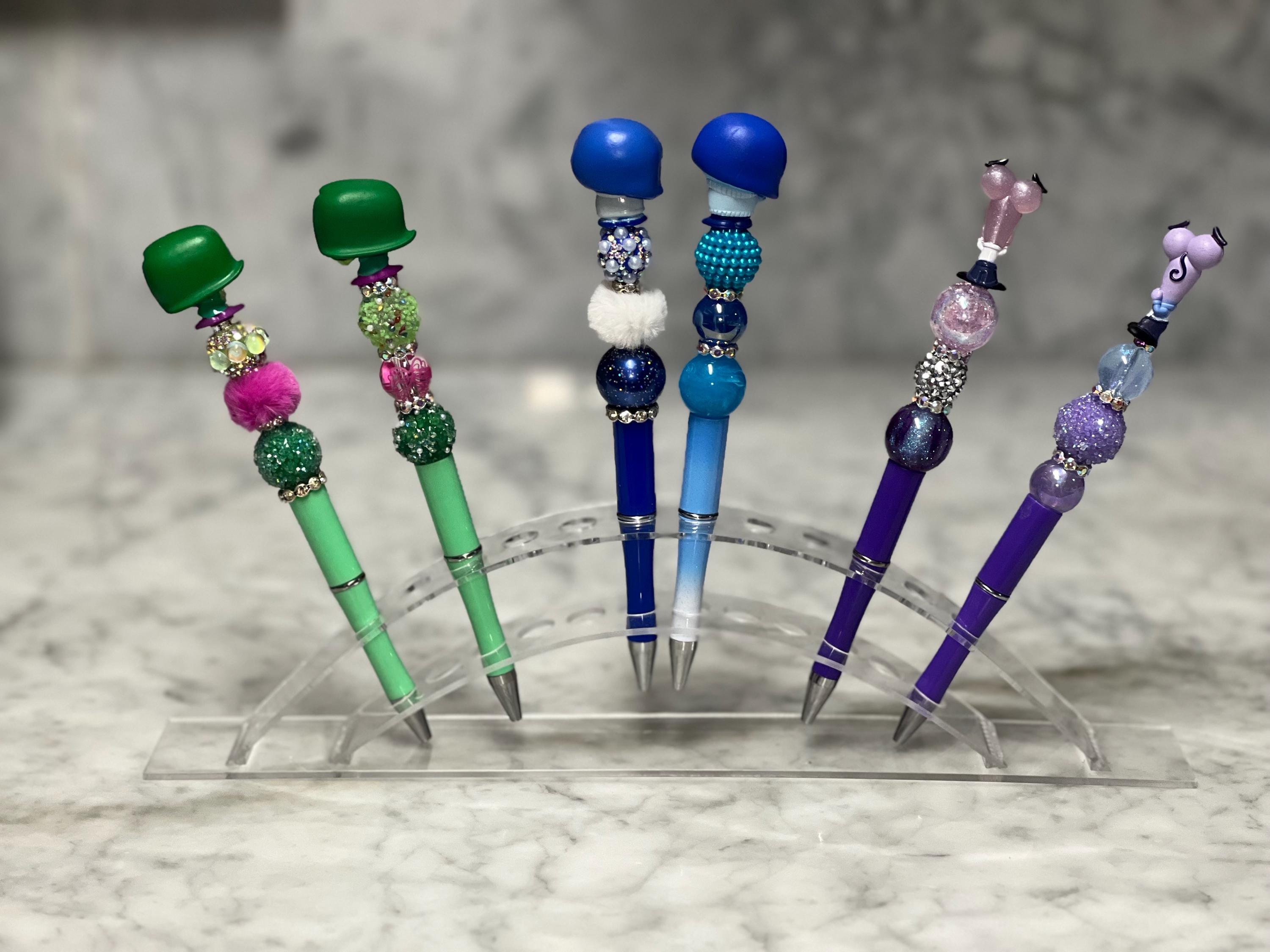 Inside Out Doorable Pens|inside Out Pen|disney Pen|beaded Pen - Etsy