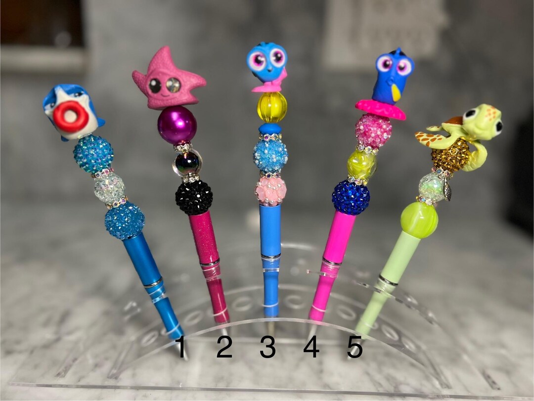 Finding Neno Disney Pen|disney Pens|nemo Pens|beaded Pens - Etsy