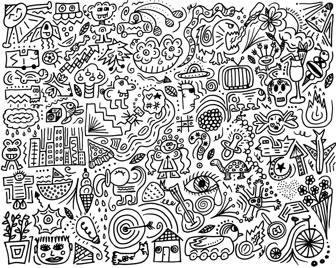 Doodle Collection - #3 - Digital Download - Etsy