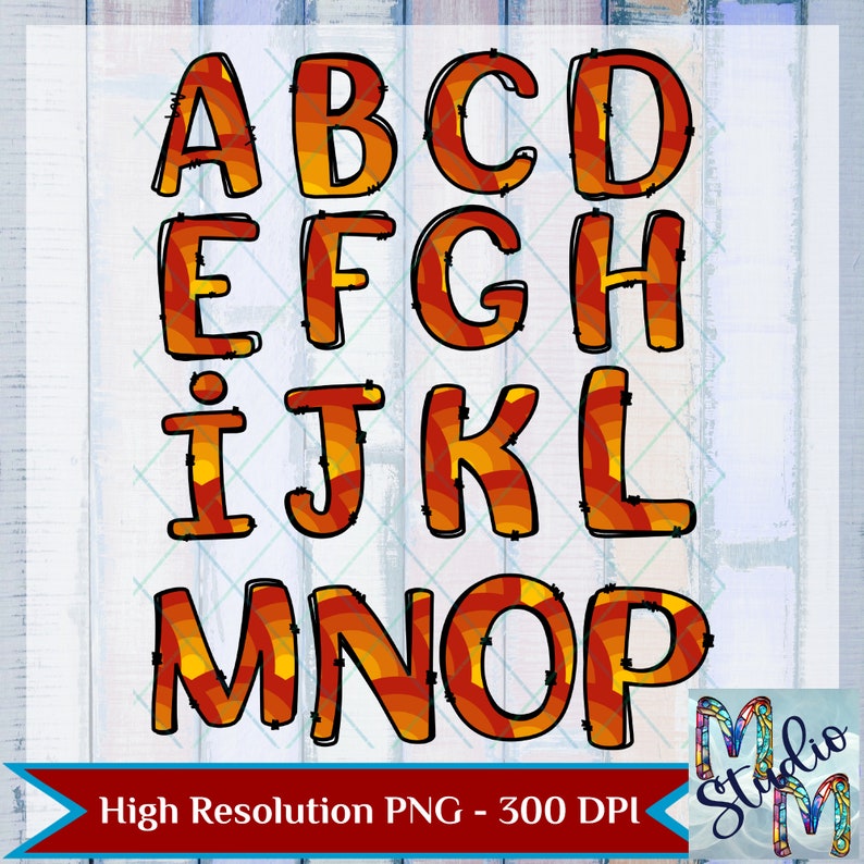 Doodle Alphabet PNG, Alphabet Letters PNG, Hand Drawn Doodles ...