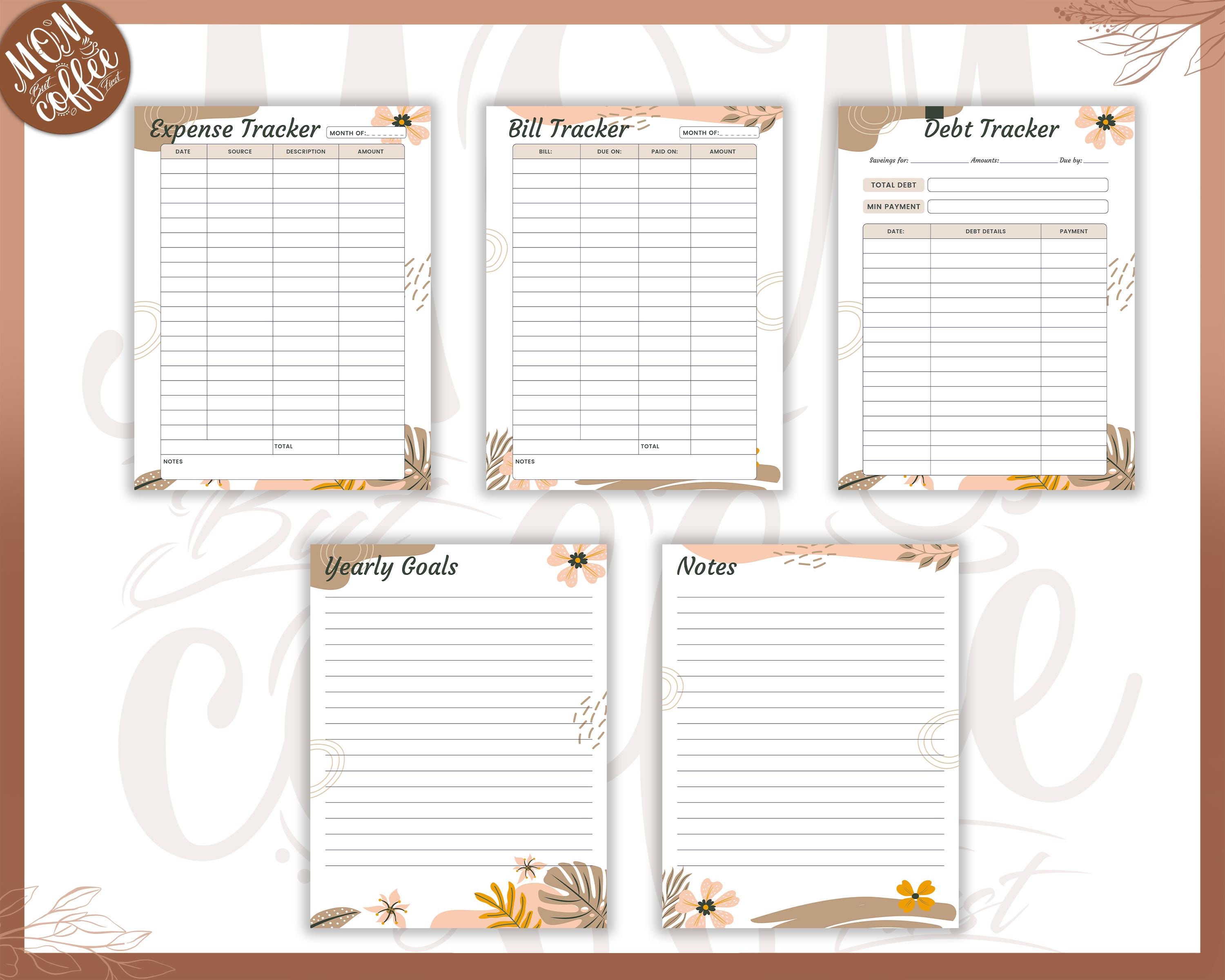 WHERE is MY MONEY? 10 8.5x11 Budget List to Help You Save Money. - Etsy