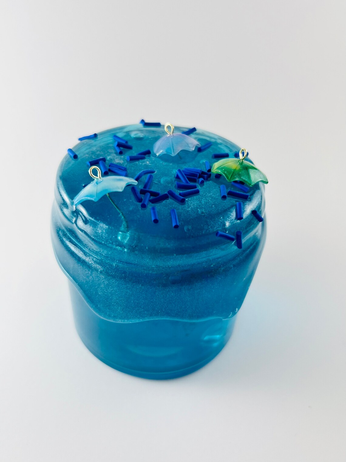 Aurora Rain, Clear Slime , Blue Slime , Slime With Charms , Slime With ...