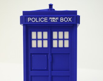 3D Printed Tardis Dice Tower - Etsy