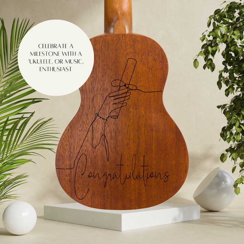 Personalized Engrave Mahogany Soprano Ukulele Customized Back - Etsy