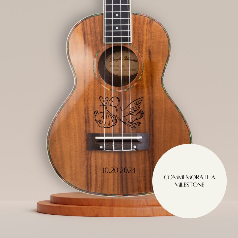 Personalized Engrave Koa Tenor Ukulele Customized Fathers Mothers Day ...
