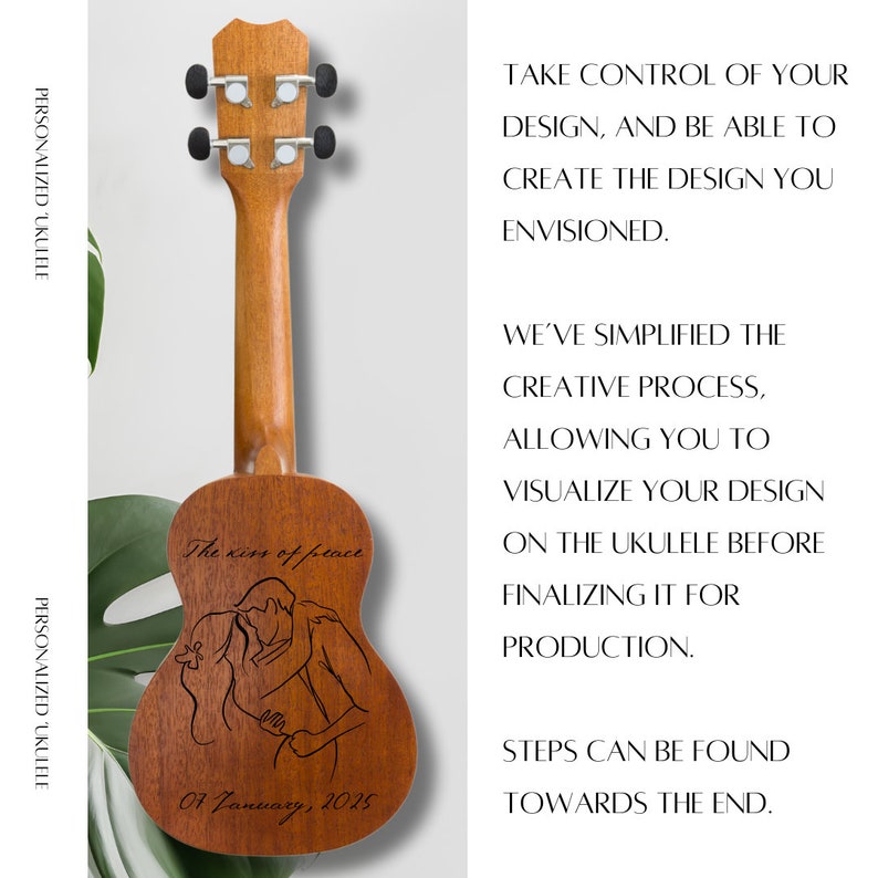 Personalized Engrave Mahogany Soprano Ukulele Customized Back - Etsy