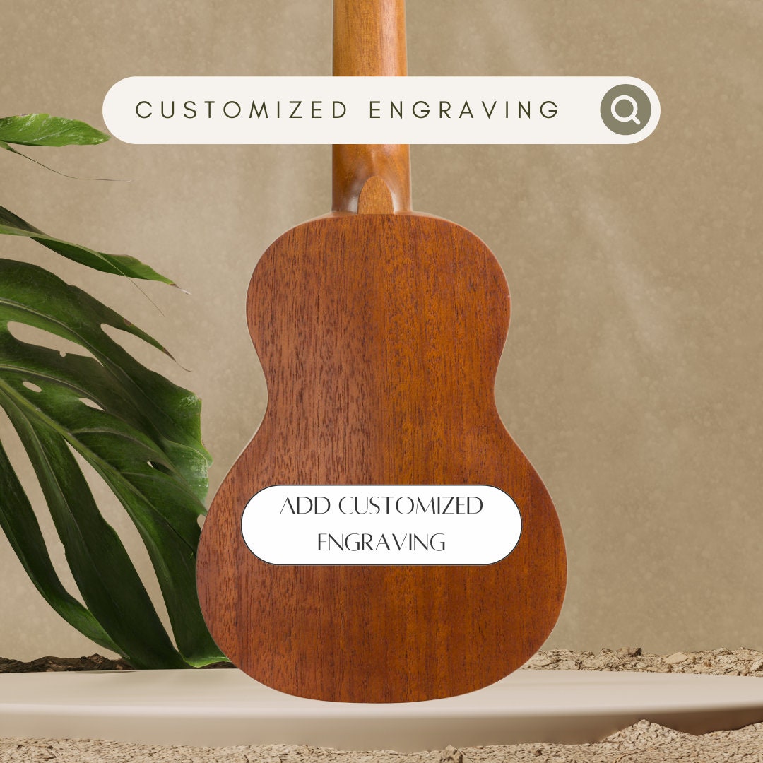 Personalized Engrave Mahogany Soprano Ukulele Customized Back - Etsy