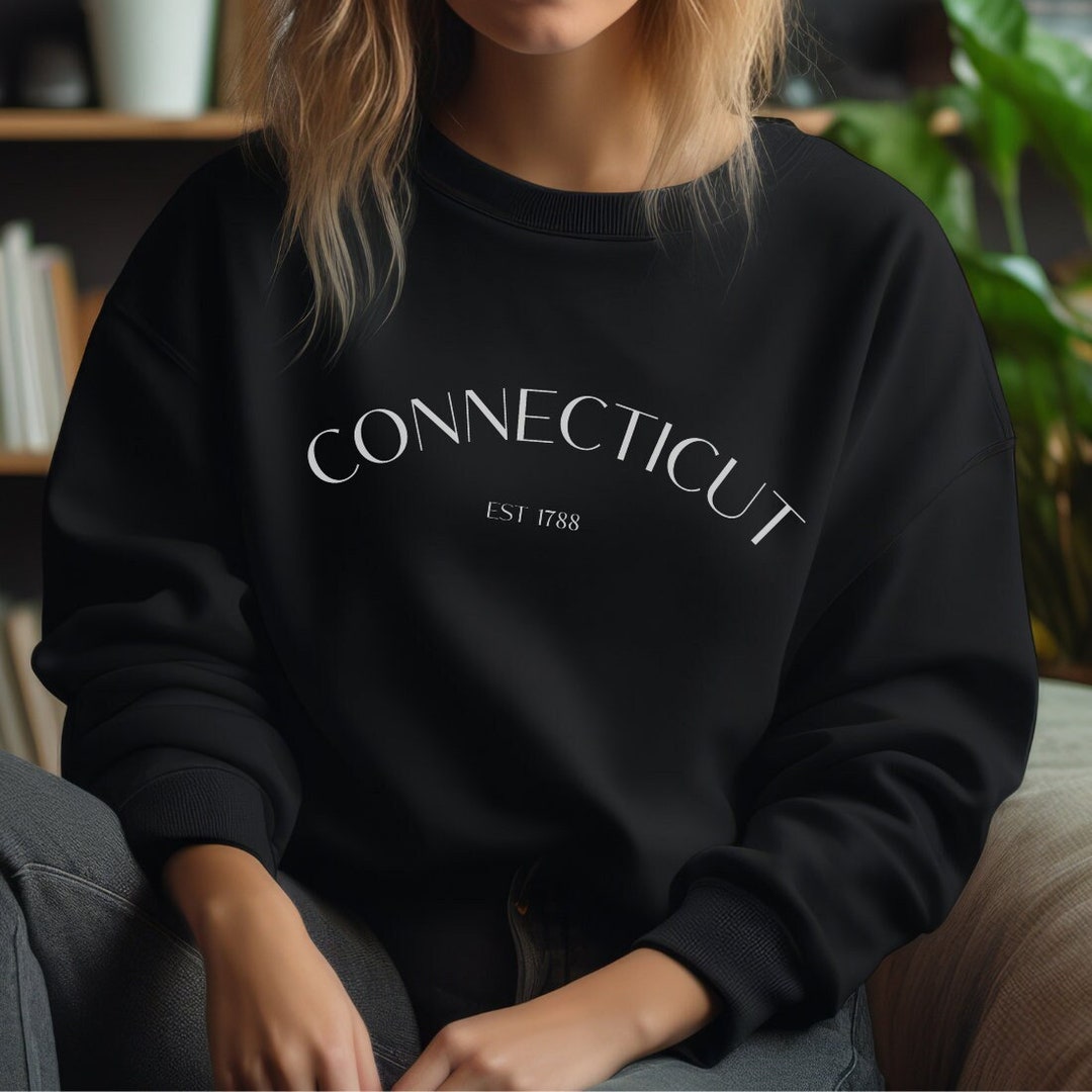 Connecticut Sweatshirt Connecticut Crewneck Moving Gift - Etsy