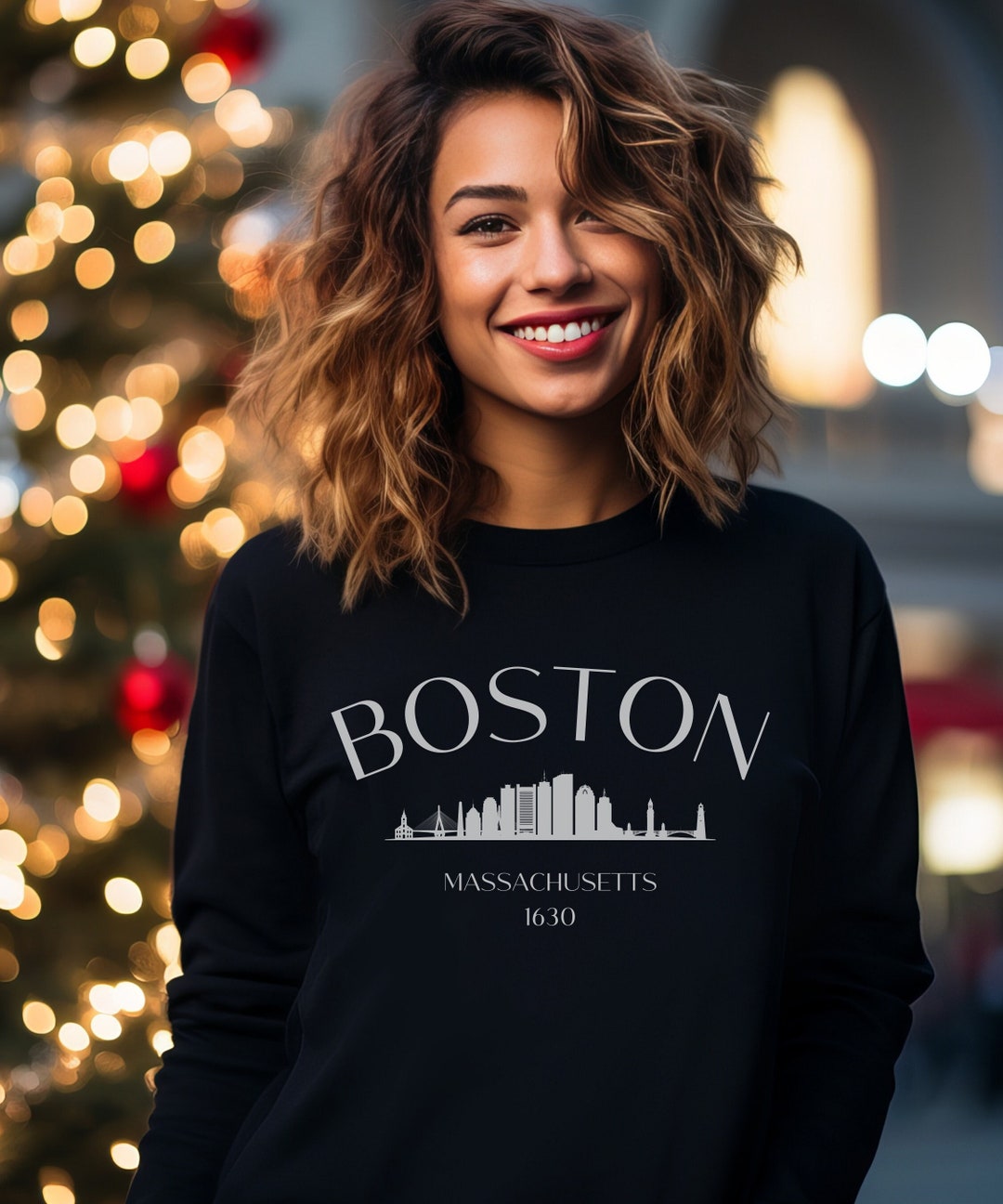 Boston Massachusetts Crewneck Sweatshirt, Trendy Preppy Clothes ...