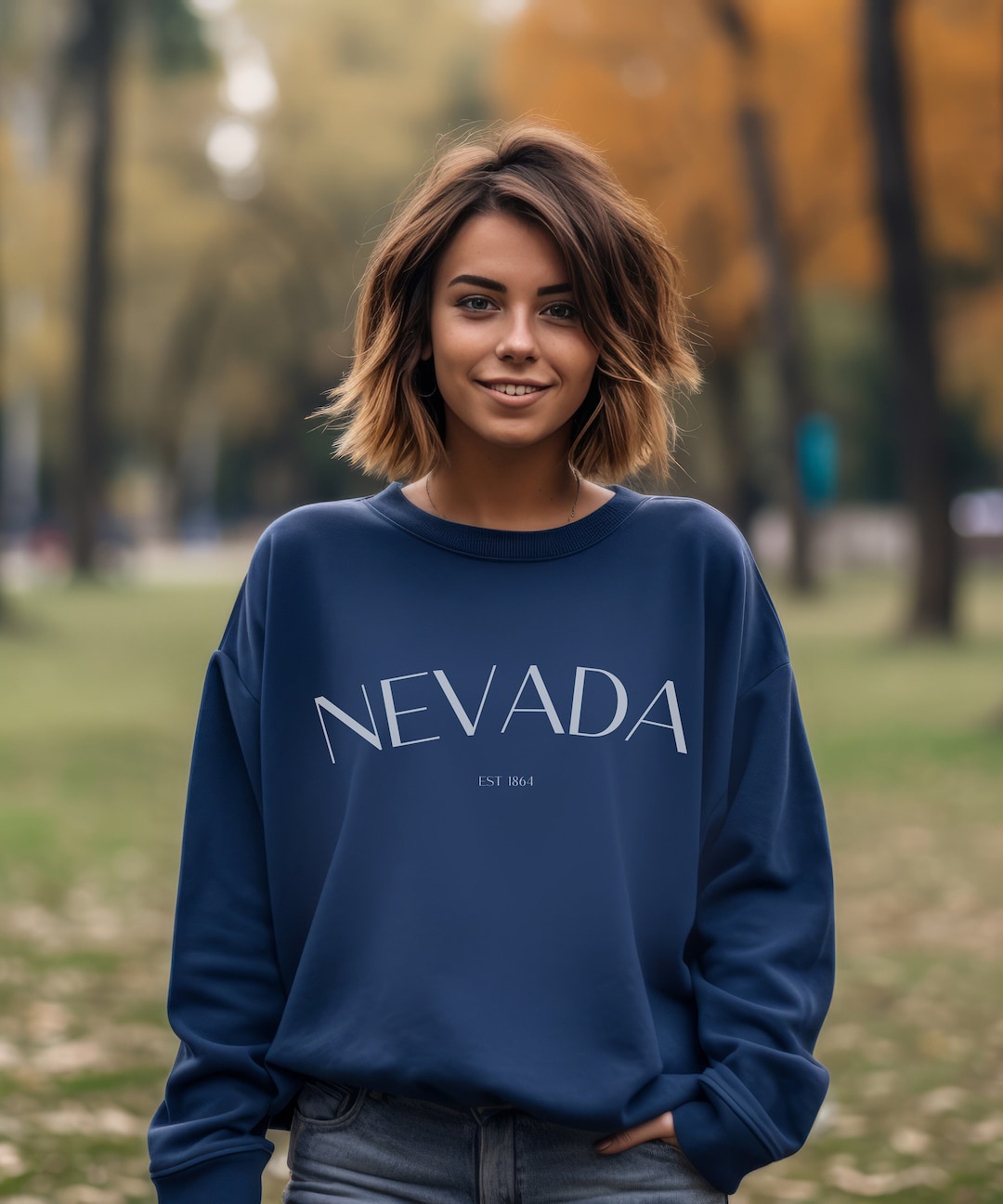 Nevada Crewneck Sweatshirt, Women’s Nevada Crewneck, Home State Shirt ...