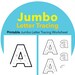 JUMBO Letter Tracing Worksheet, Big Alphabet Worksheet, A4 Letter ...