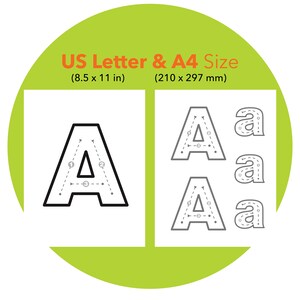 JUMBO Letter Tracing Worksheet, Big Alphabet Worksheet, A4 Letter ...