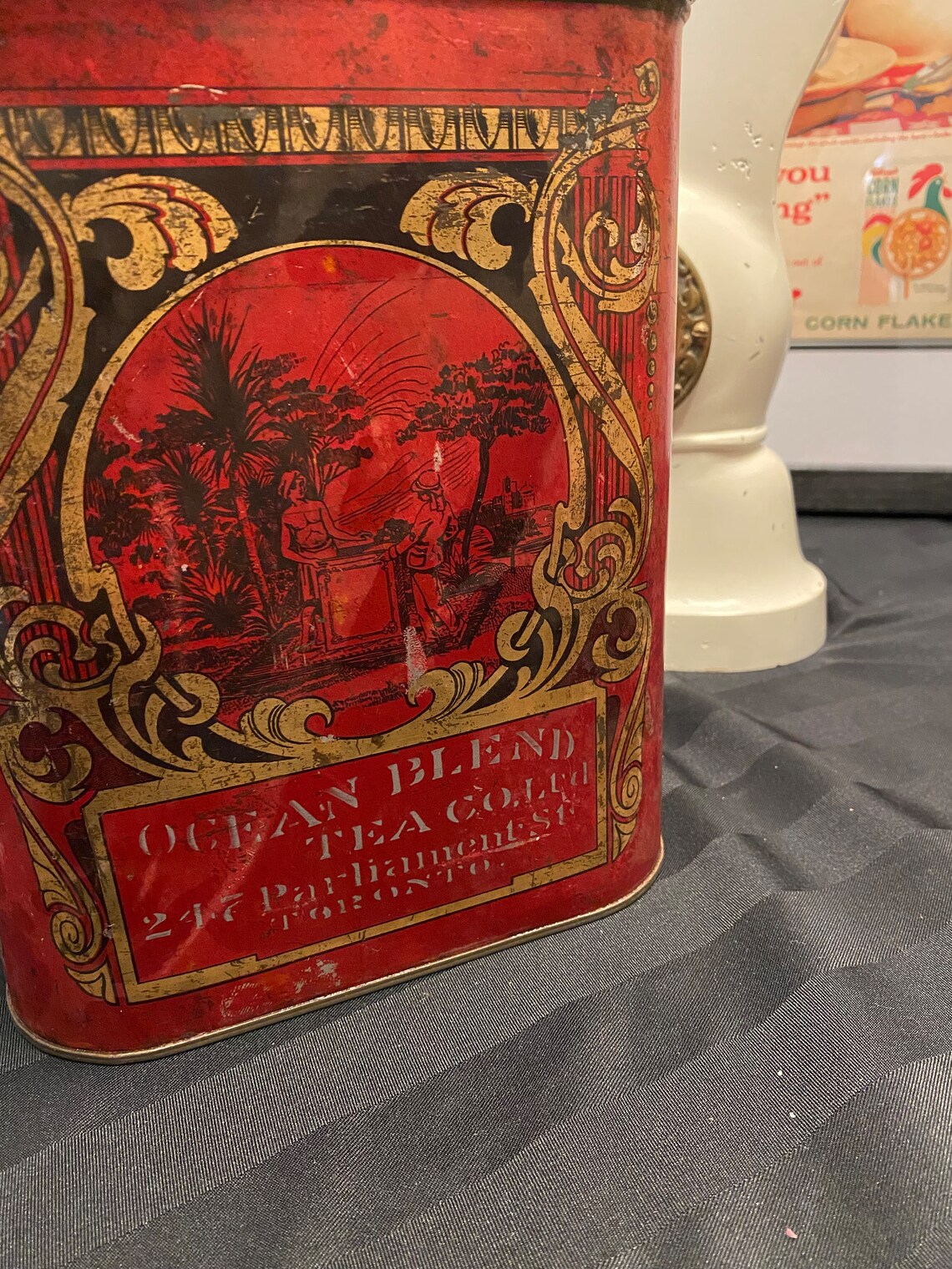 Early 1900s Tea Tin Ocean Blend Tea Company - Etsy