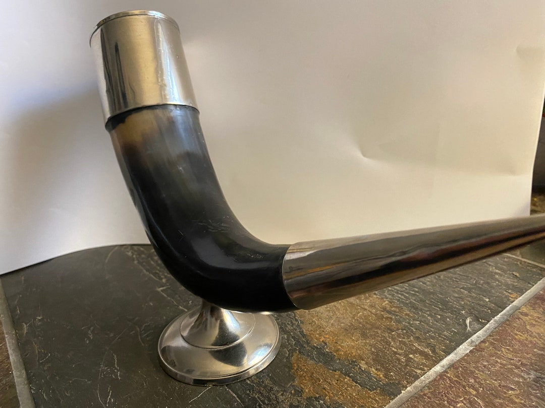 Decorative Polished Cow Horn With Chrome Ends - Etsy