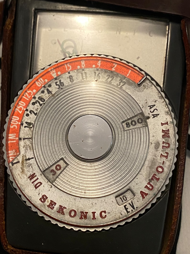 Vintage Sekonic Light Meter With Leather Case - Etsy