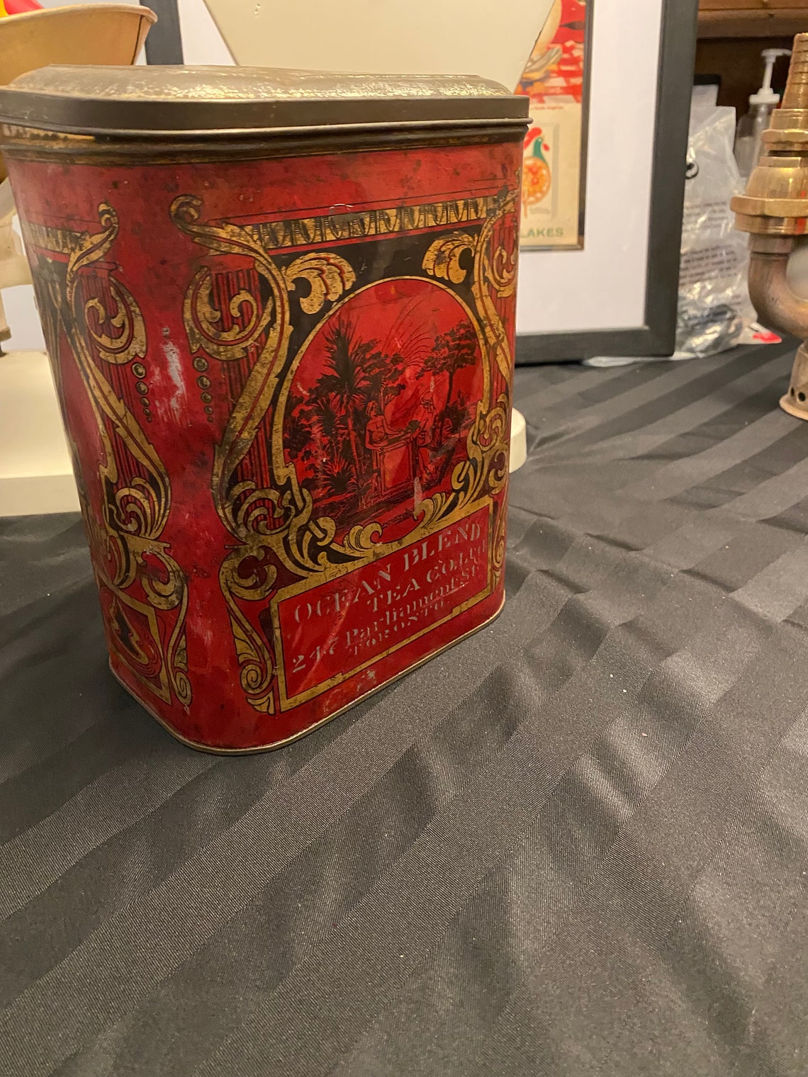 Early 1900s Tea Tin Ocean Blend Tea Company - Etsy