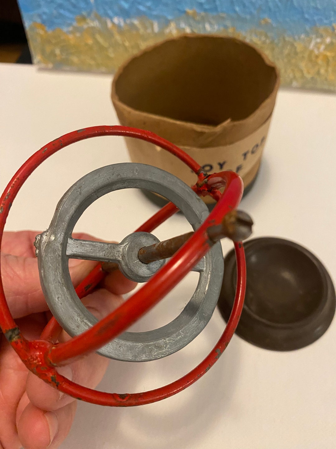 Vintage Gyro Top With Bakelite Stand With Partial Box - Etsy