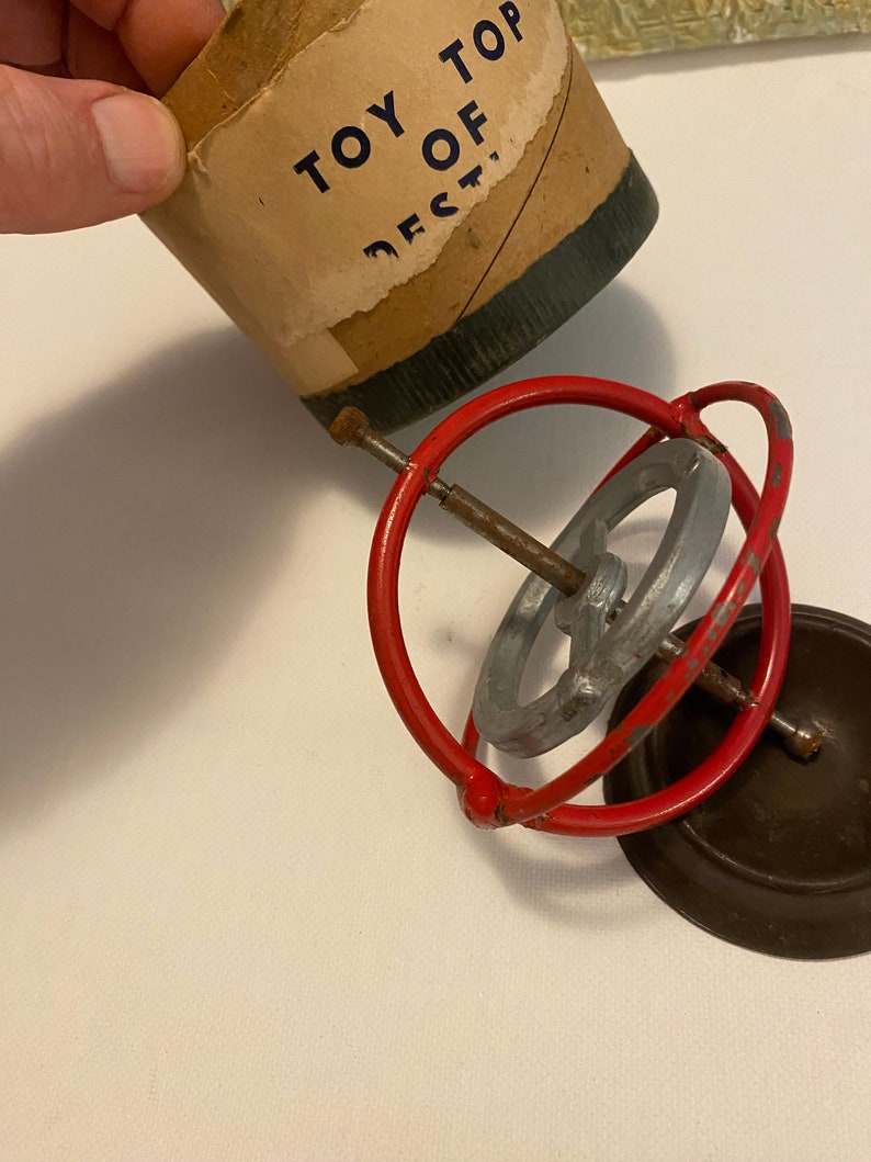 Vintage Gyro Top With Bakelite Stand With Partial Box - Etsy