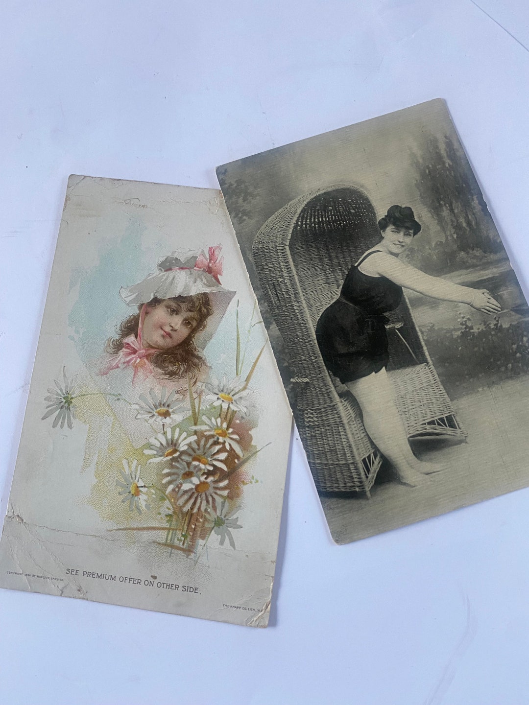 Two Late 1800s Trading Card and Post Card. - Etsy