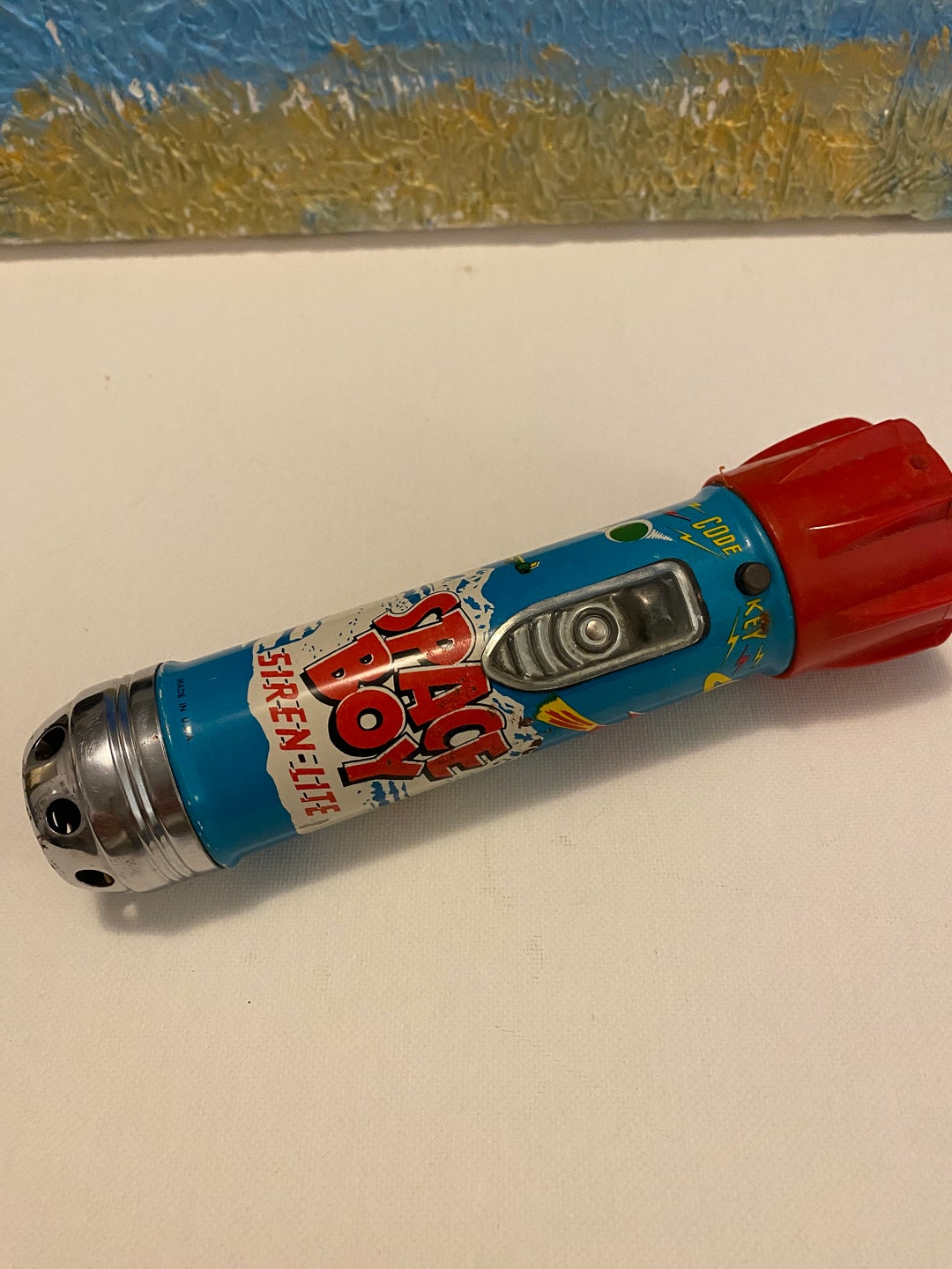 Vintage 1950s Space Boy Flashlight - Etsy