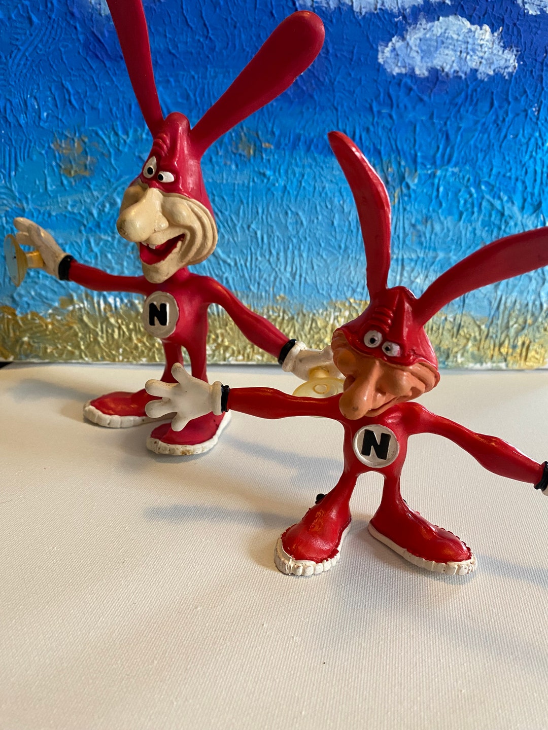 Vintage Two Dominos Avoid the Noid Bendable Figures - Etsy