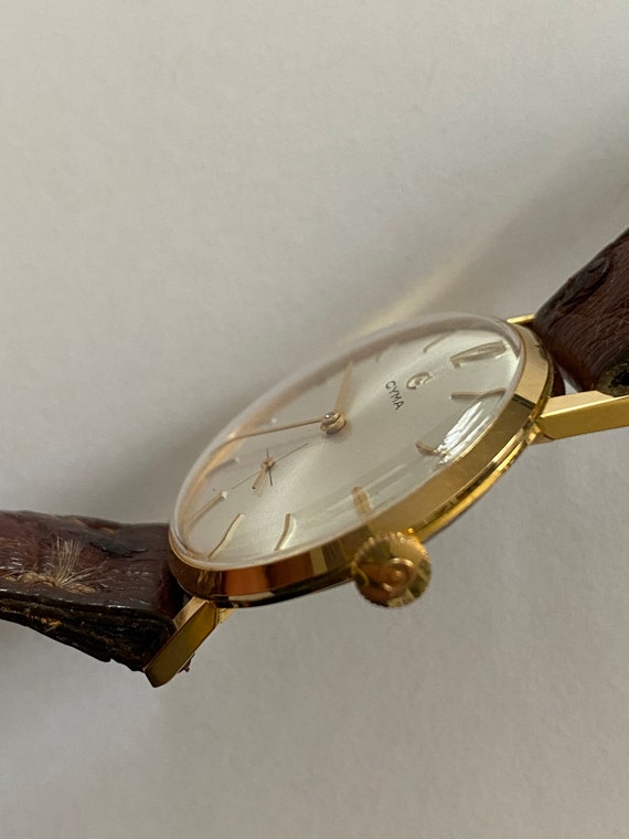 1950’s Authentic CYMA Men’s Swiss made Gold Watch - Gem