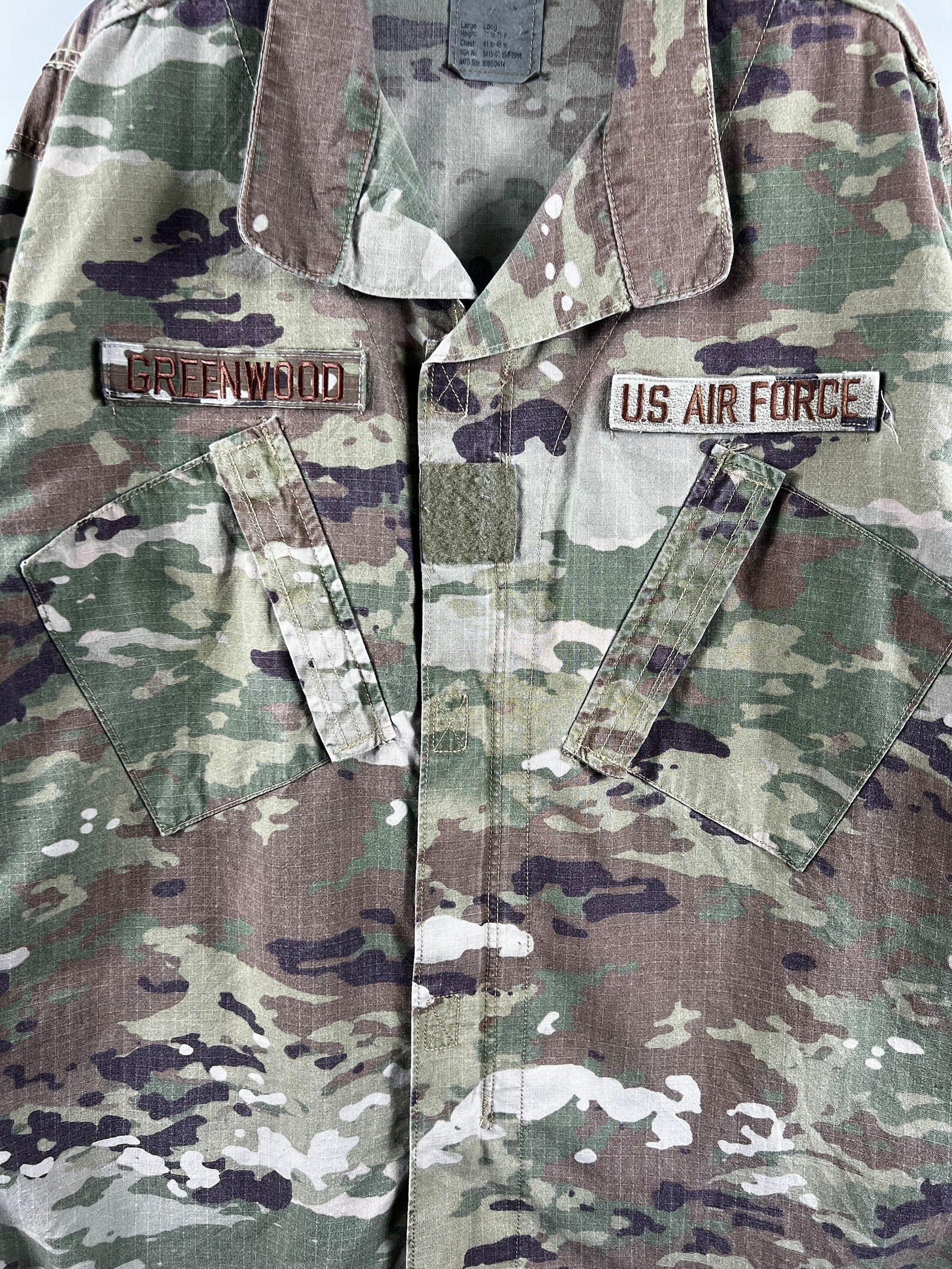 Vintage Military Issued Multi Cam USAF LARGE Size Uniform - Etsy