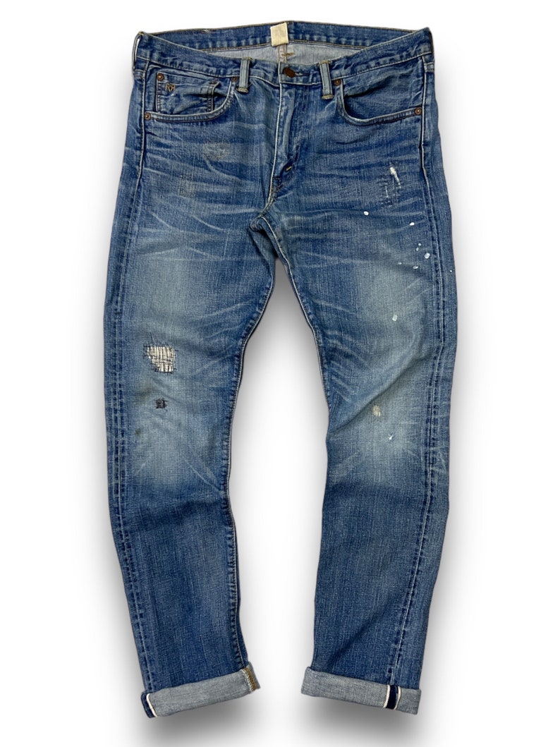 Vintage RRL Denim DISTRESSED Polo Selvedge Slim Fit - Etsy