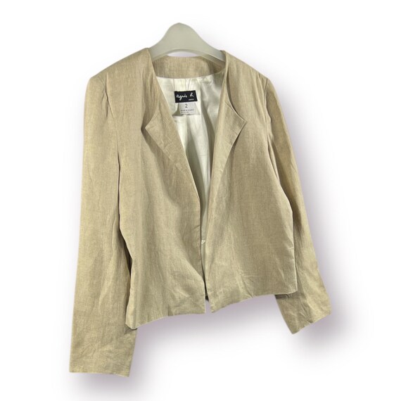 Vintage Japan Agnes B Buttonless Light jacket - Gem