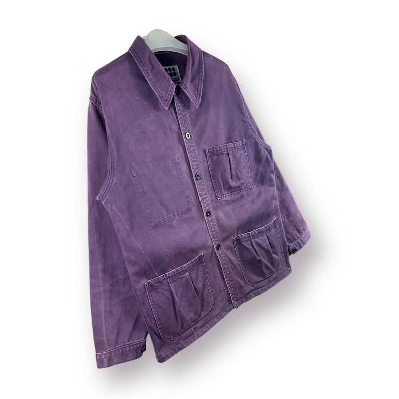Vintage Japan Takeo Kikuchi Chore Workwear Outfit Jacket in Distressed ...