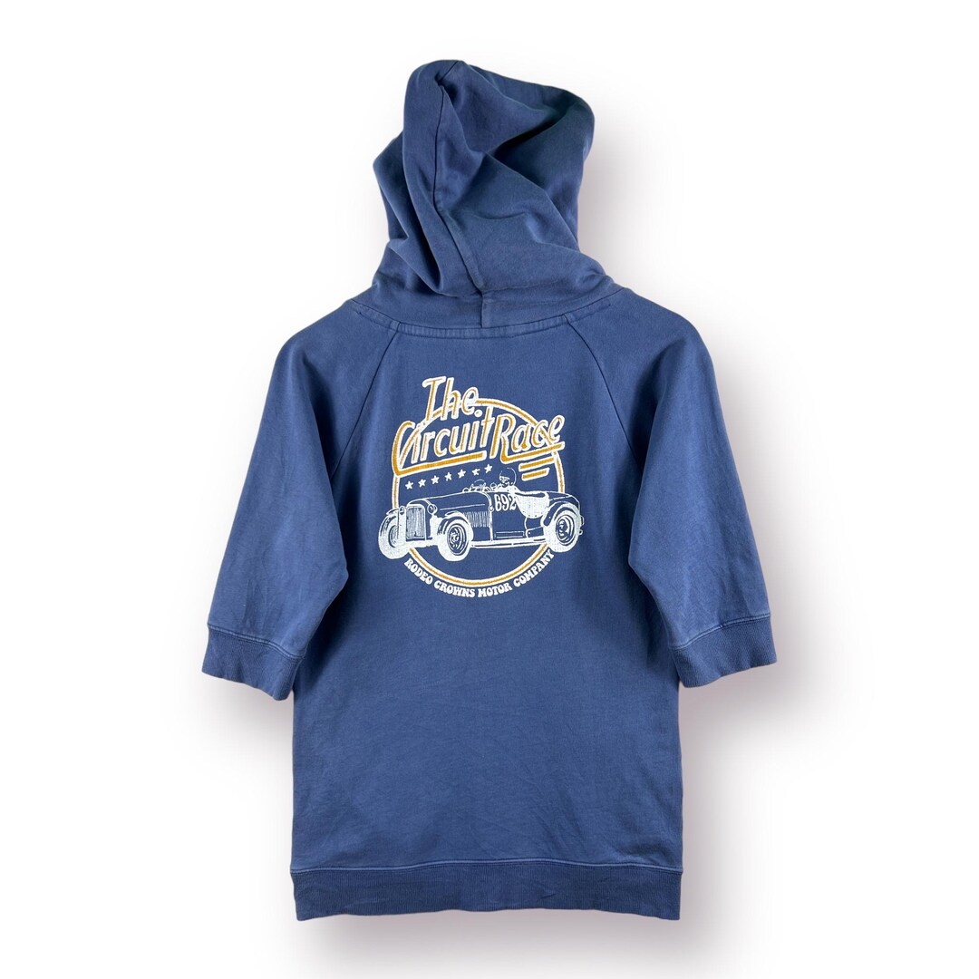 Vintage Rodeo Crown Motor Company Sweater Hood Japan - Etsy