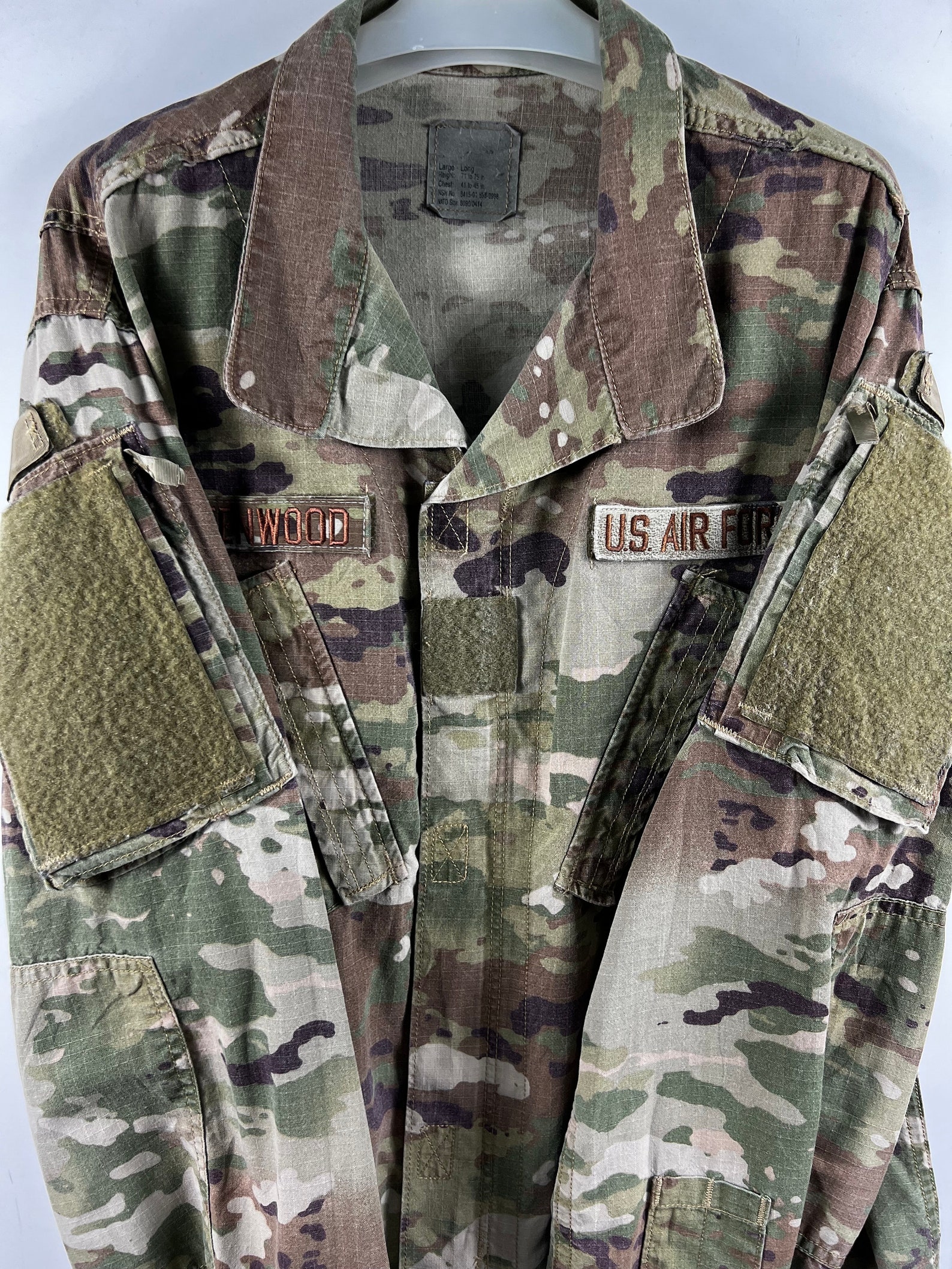 Vintage Military Issued Multi Cam USAF LARGE Size Uniform - Etsy