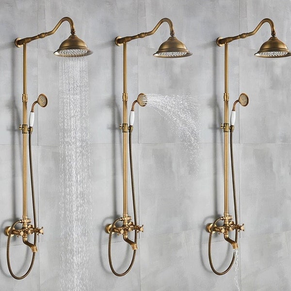 Brass Shower System - Etsy