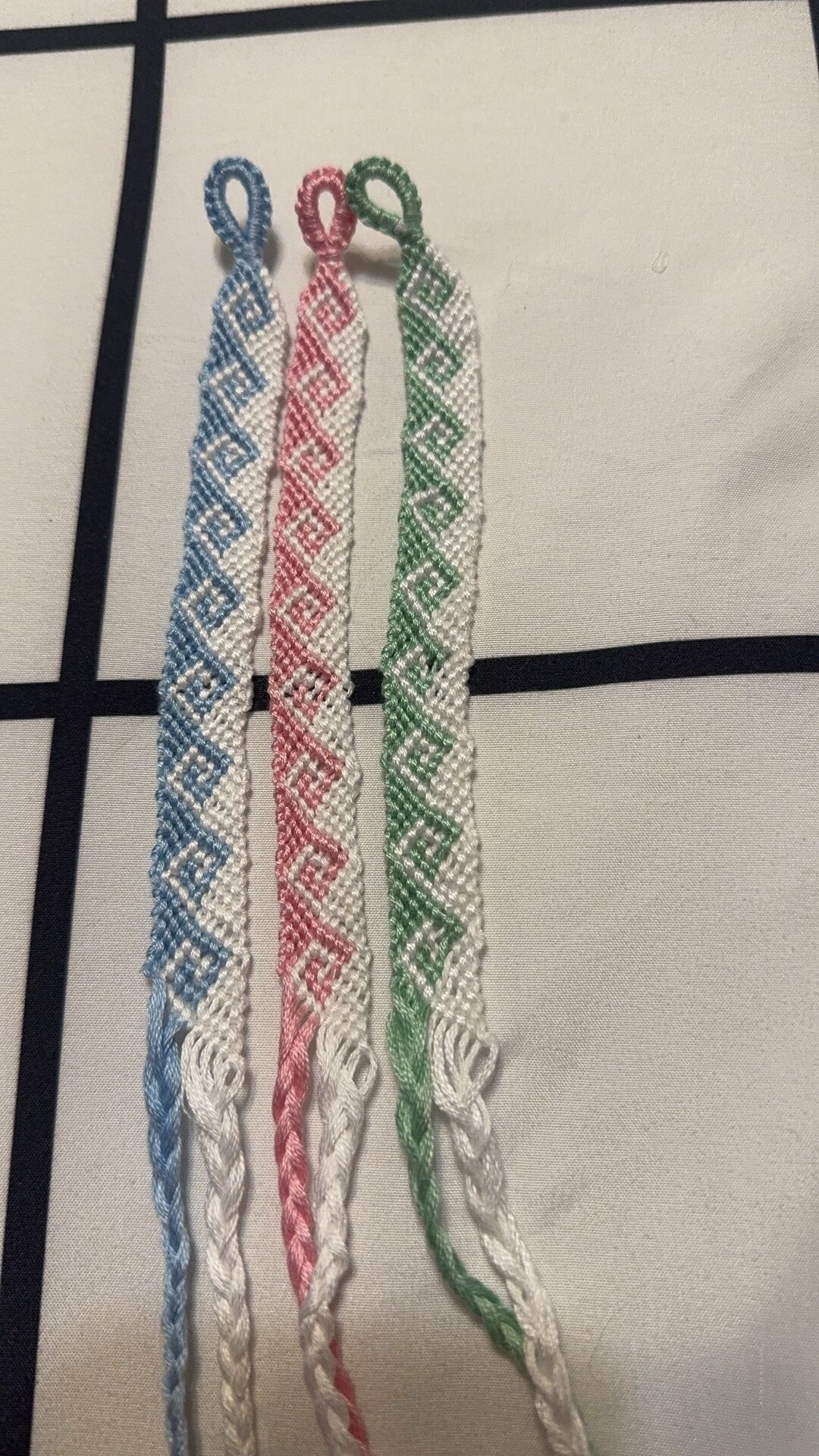 Greek Wave Friendship Bracelet Homemade - Etsy