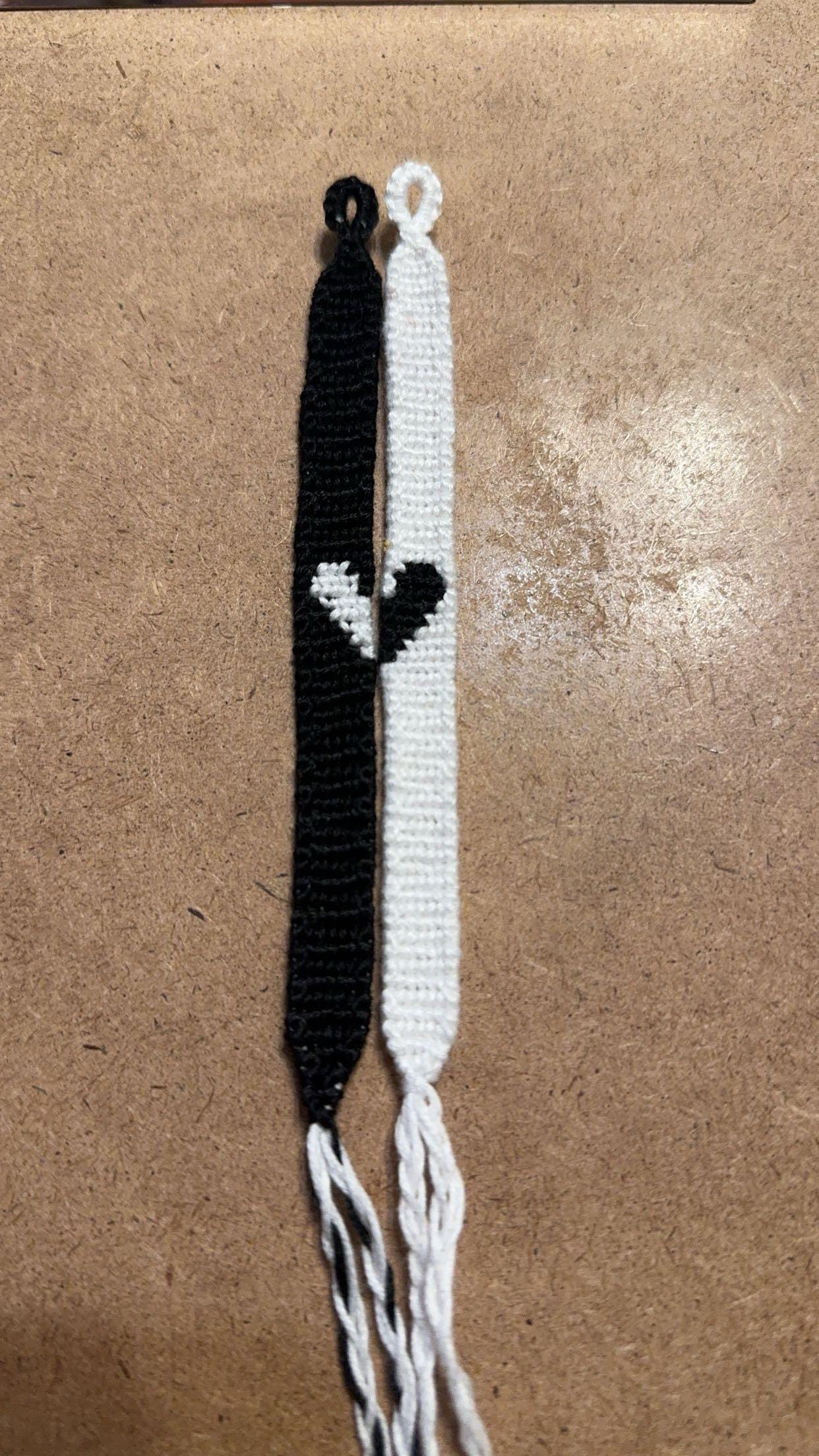 Matching Heart Friendship Bracelet Homemade - Etsy