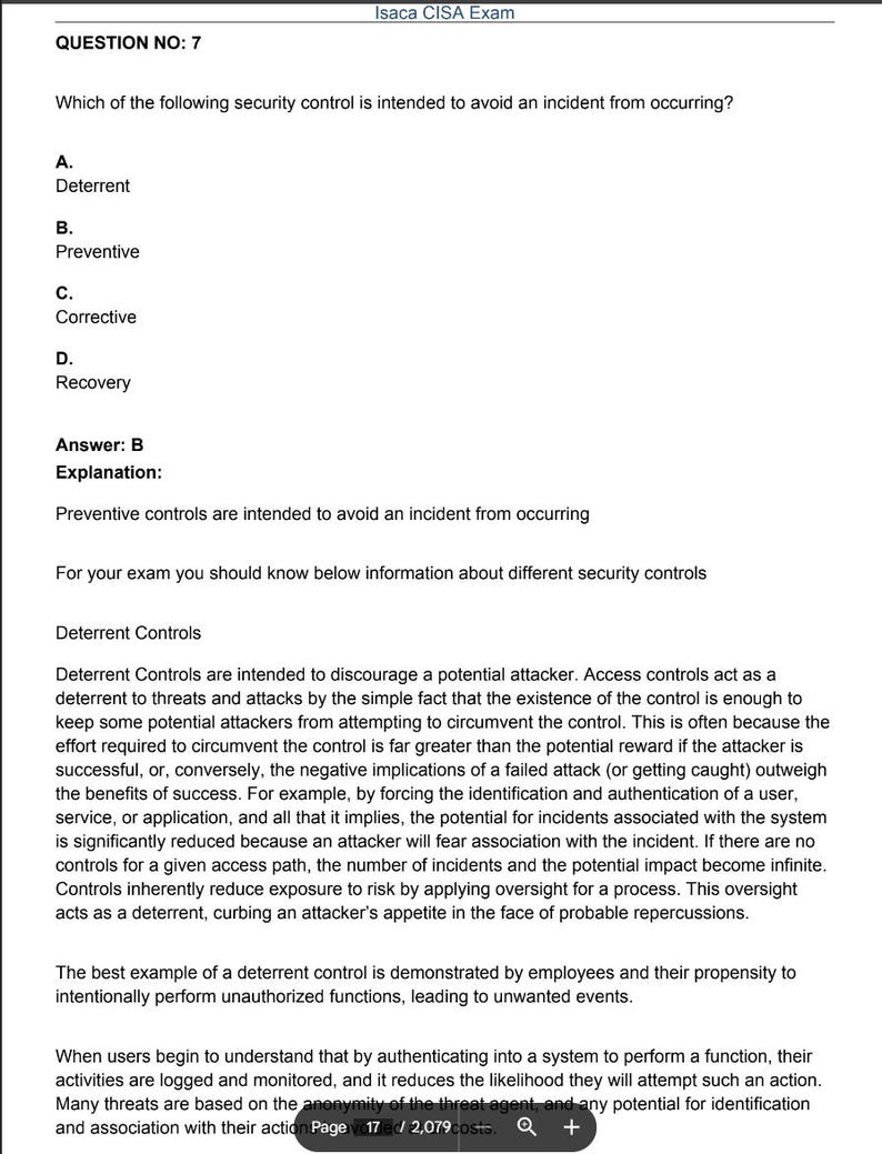 CISA Practice Exam Questions & Answers | Over 2,800 Dumps Questions and ...