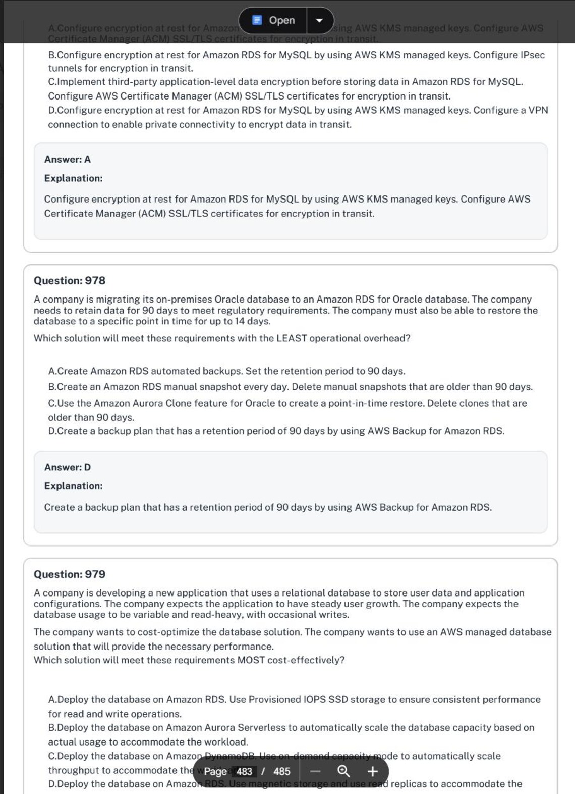 AWS Solutions Architect Associate SAA-C03 Exam Dumps | 981 Questions ...