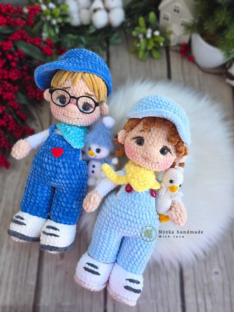 Amigurumi Boy Doll Crochet Pattern: Elly - Velvet Boy- Crochet Doll ...