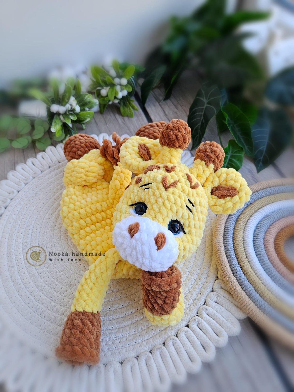 Crochet Giraffe Snuggler Toy Pattern: Beginner Friendly (PDF Pattern ...